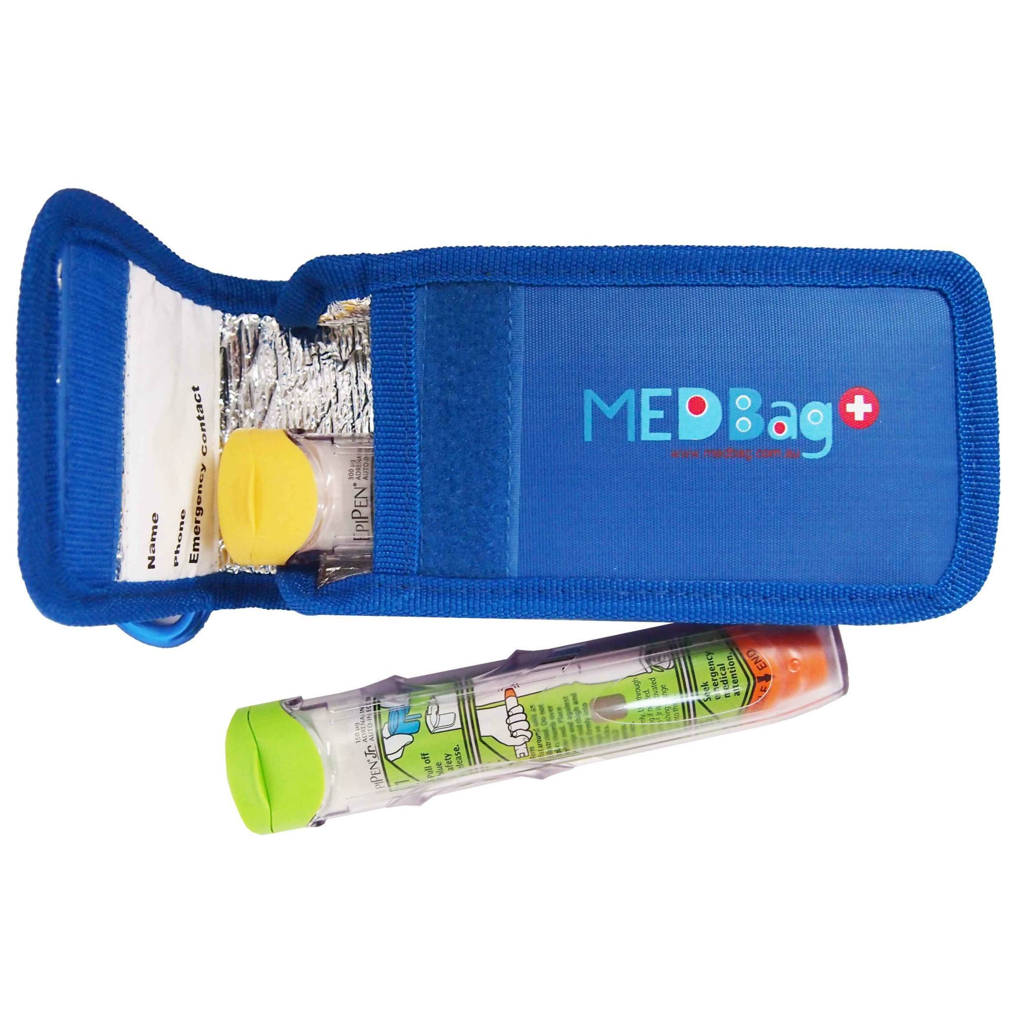 Med Bag Twin EpiPen Case for 2 Pens – Foil Lined Holder